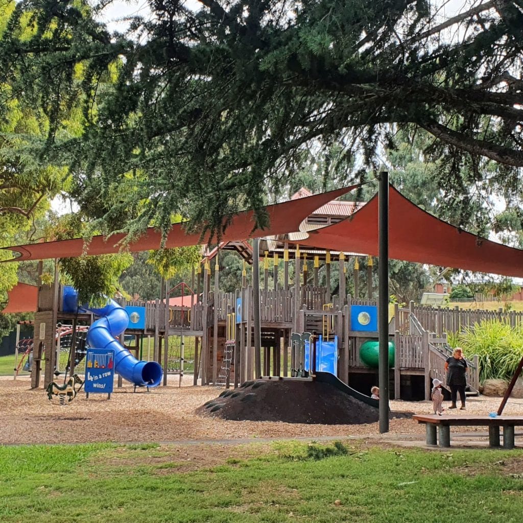 Parks and playgrounds in Myrtleford, Victoria's High Country